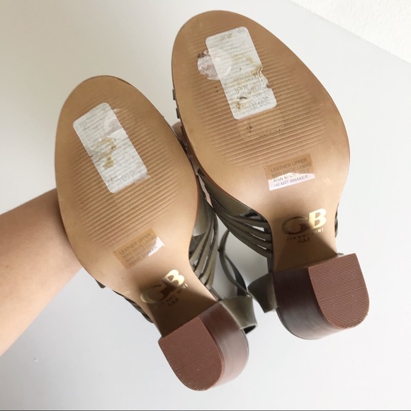 Gianni Bini | Shoes | Gianni Bini Shoes Caged Heel Olive Green Size 6 | Poshmark